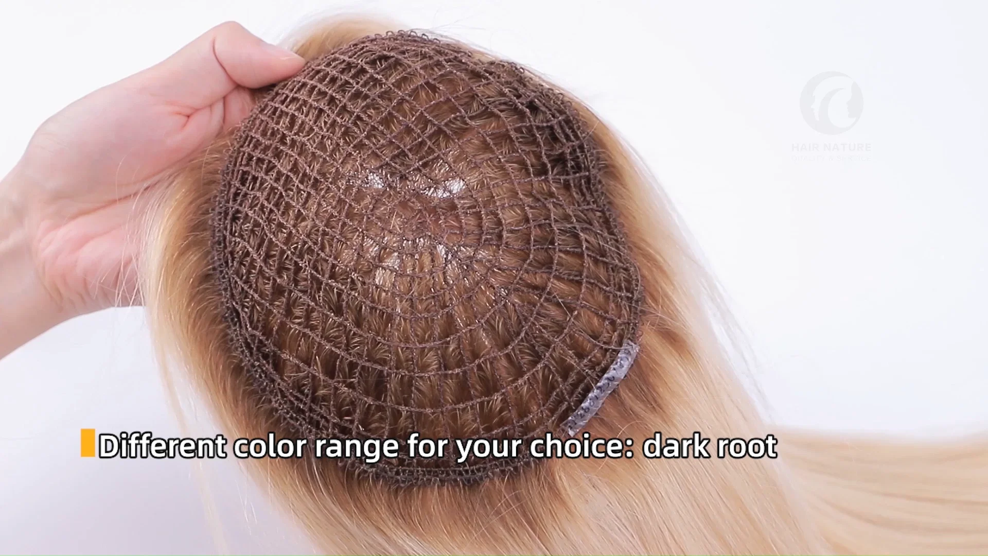 16" Natural Straight Fishnet Integration Hair With Chinese Remy Human ...