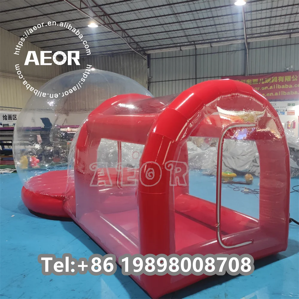 Bubble Dome Tent Pvc Customize Bubble Tent Inflatable Bubble House With Red Tunnel Buy