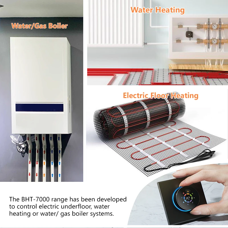Becasmart BHT-7000 WiFi Smart Thermostat for Floor Heating - Digital ...