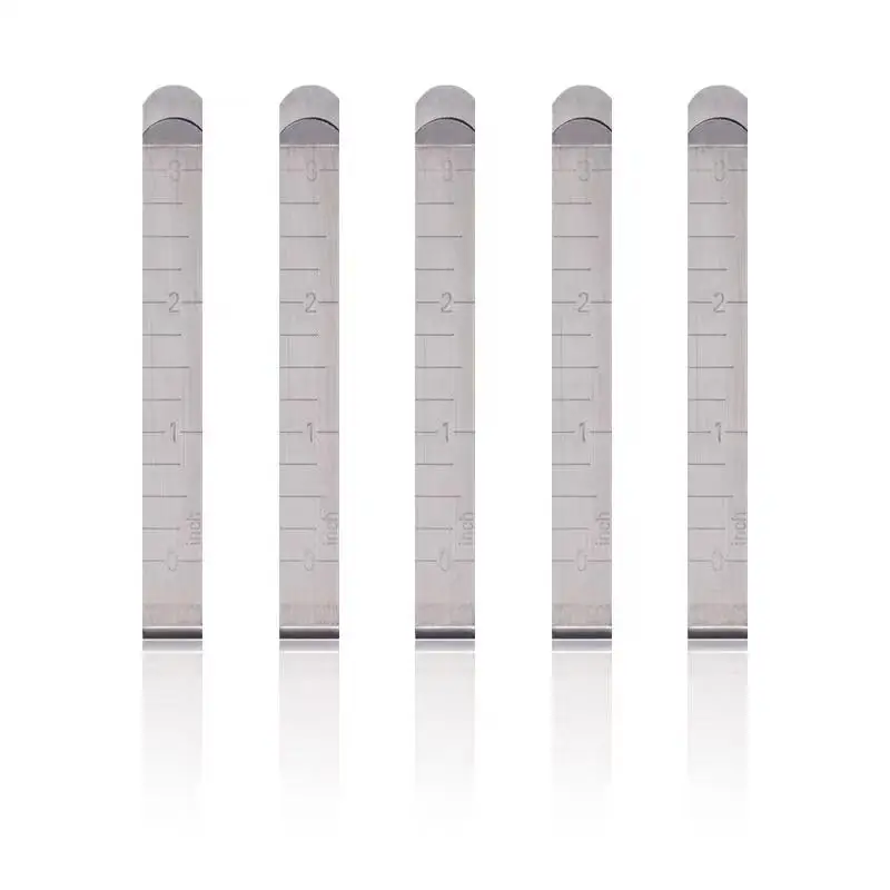 Wholesale 3 Inch Metal Measuring Rule Metal Clip Measuring Ruler - Buy ...