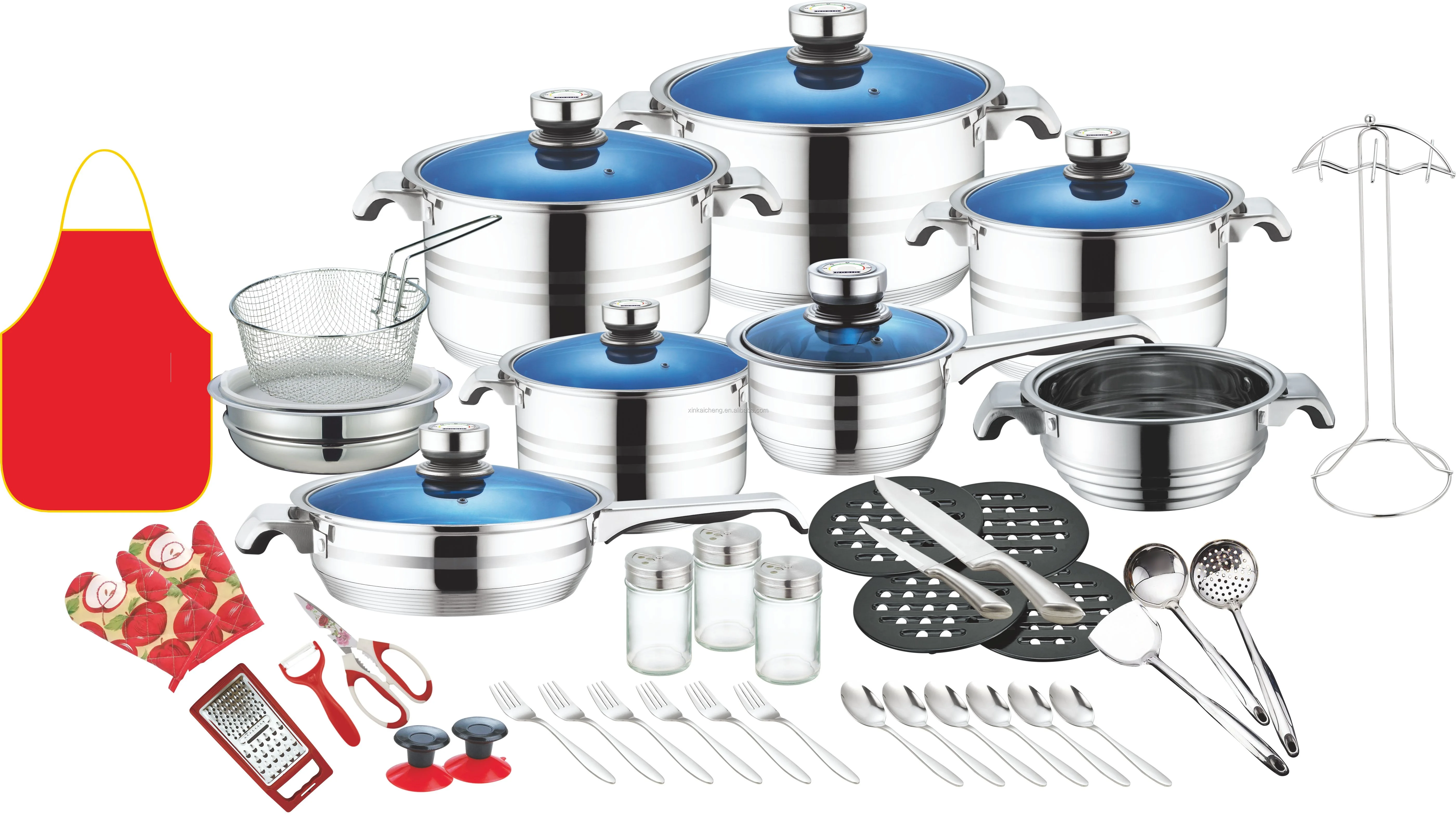 Factory Hot Sell High Quality 49 Piece Non Stick Cookware Set And ...