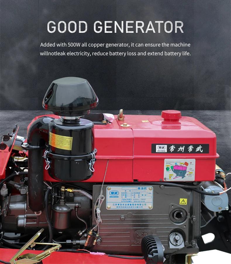 Agricultural Farming Cultivator 35hp Diesel Remote Control Crawler ...