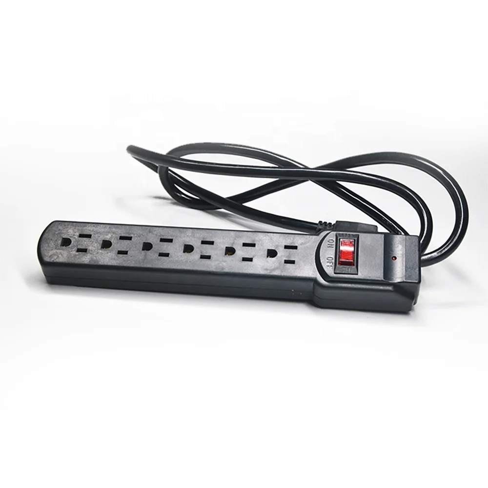 6-outlet Surge Protector Power Strip 2-pack,Overload Protection,3-foot ...