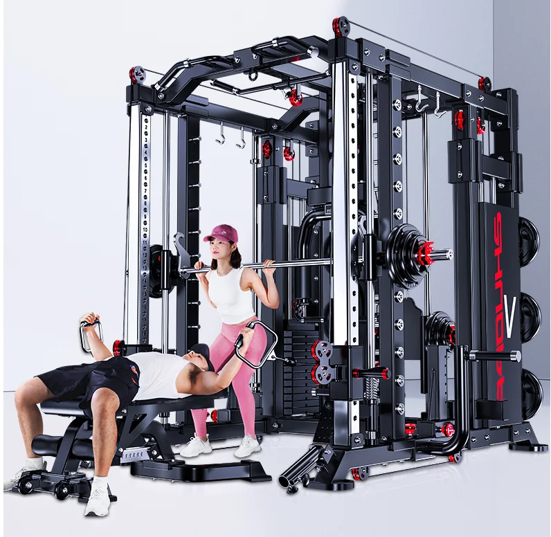 Smith Machine Fitness Equipment Home Multi-functional Large-scale Combination Set Commercial ...