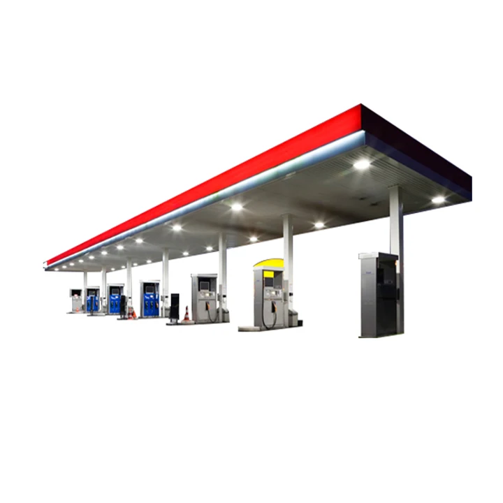 Durable Steel Canopy for Petrol Stations - 1 Year Warranty