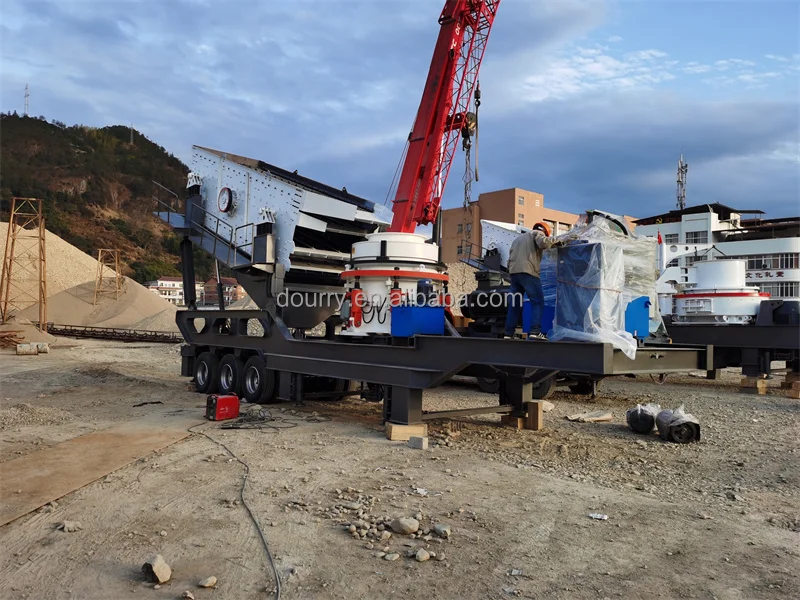 Customized Stone Crusher Machine Jaw Crushing Mobile Plant For Crawler ...