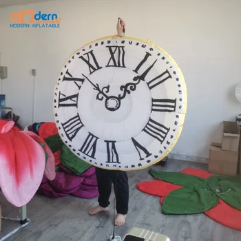 Outdoor Yard Alice In Wonderland Decorations Giant Inflatable Clock For ...