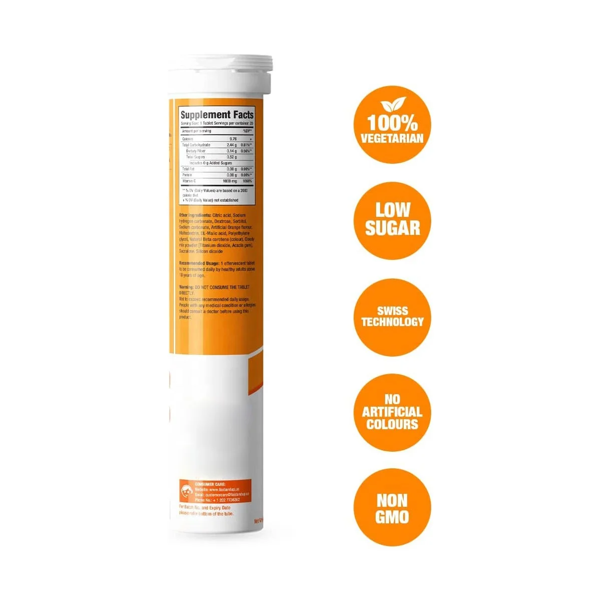 Vitamin C 1000 mg Effervescent Tablets Ascorbic Acid for Antioxidants ...