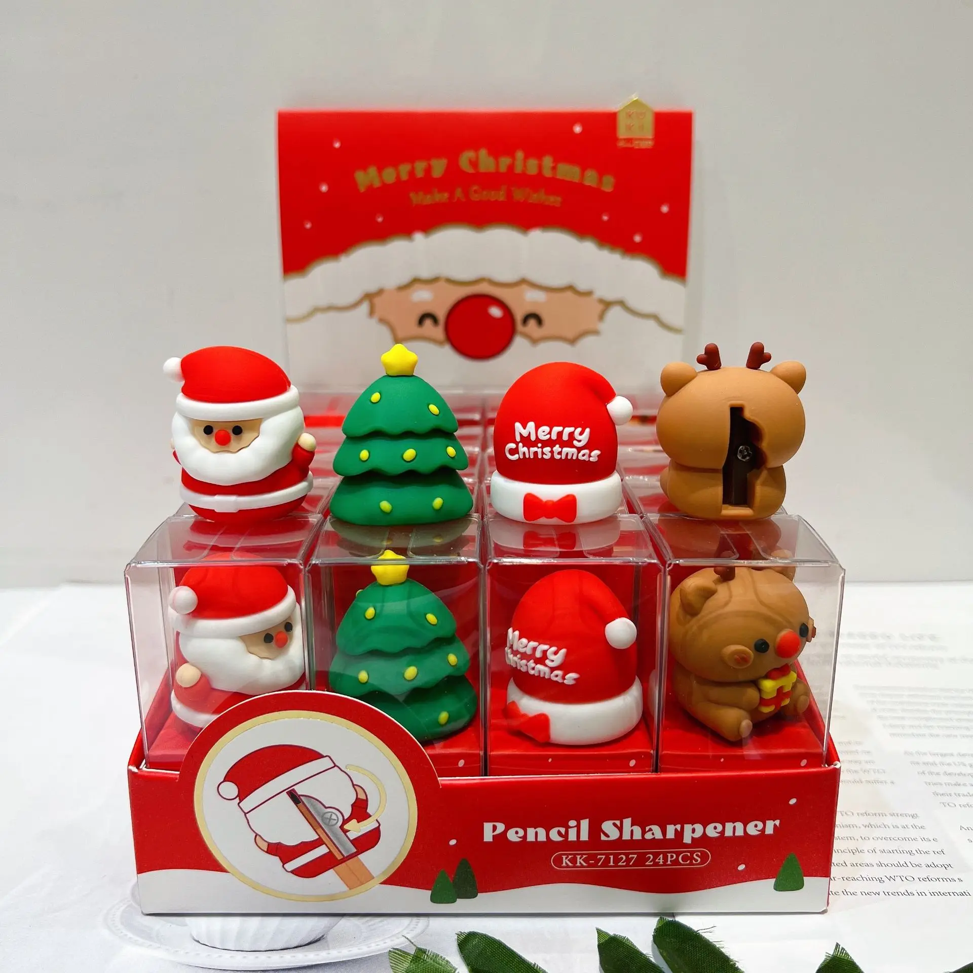 Linda Toy 2024 Korean Creative Shape Pencil Sharpener Cute Silicone ...