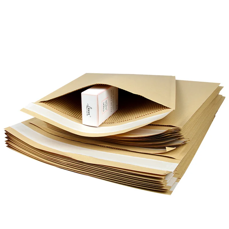 Custom Printed Biodegradable Brown Kraft Paper Parcel Corrugated Paper ...