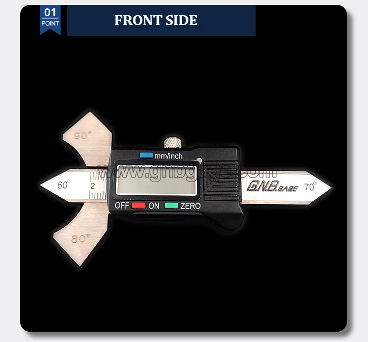 Digital Welding Gauge Weld Seam Fillet Inspection 20mm Lcd Display ...