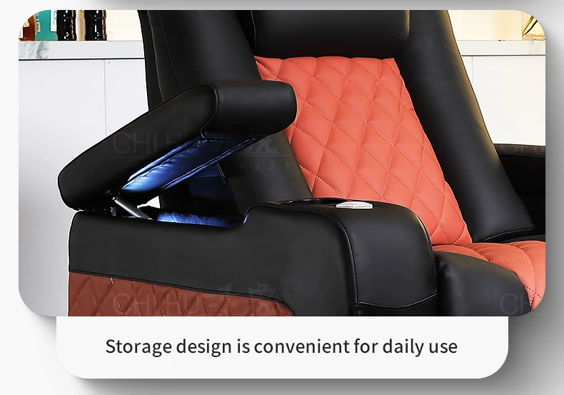 Modern Design Three Seats Electric Chair Living Room Sofas Home Theater ...