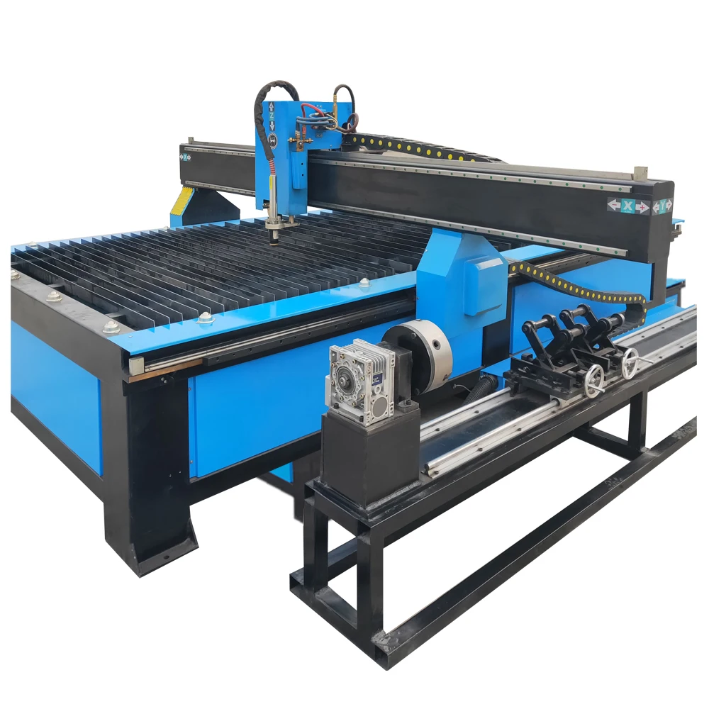 Jinan cheaper price Hiwin guide rail rotary plasma cutting machine for ...