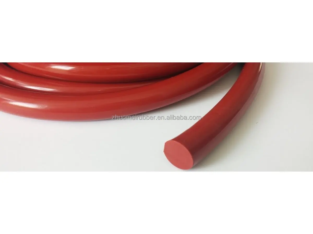 Extruded Round Rubber Profile Clear Transparent Color Silicone Rubber O ...