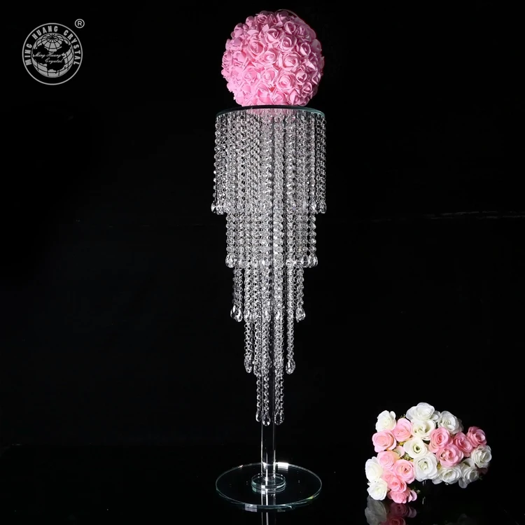 Wedding Centerpiece Crystal Garlands Table Flower Stand