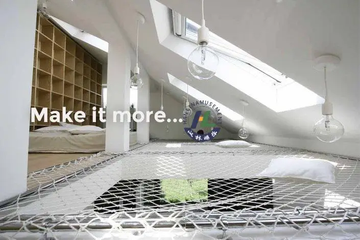 Indoor and Outdoor Suspended DIY Loft Net Bed Hammock Floors