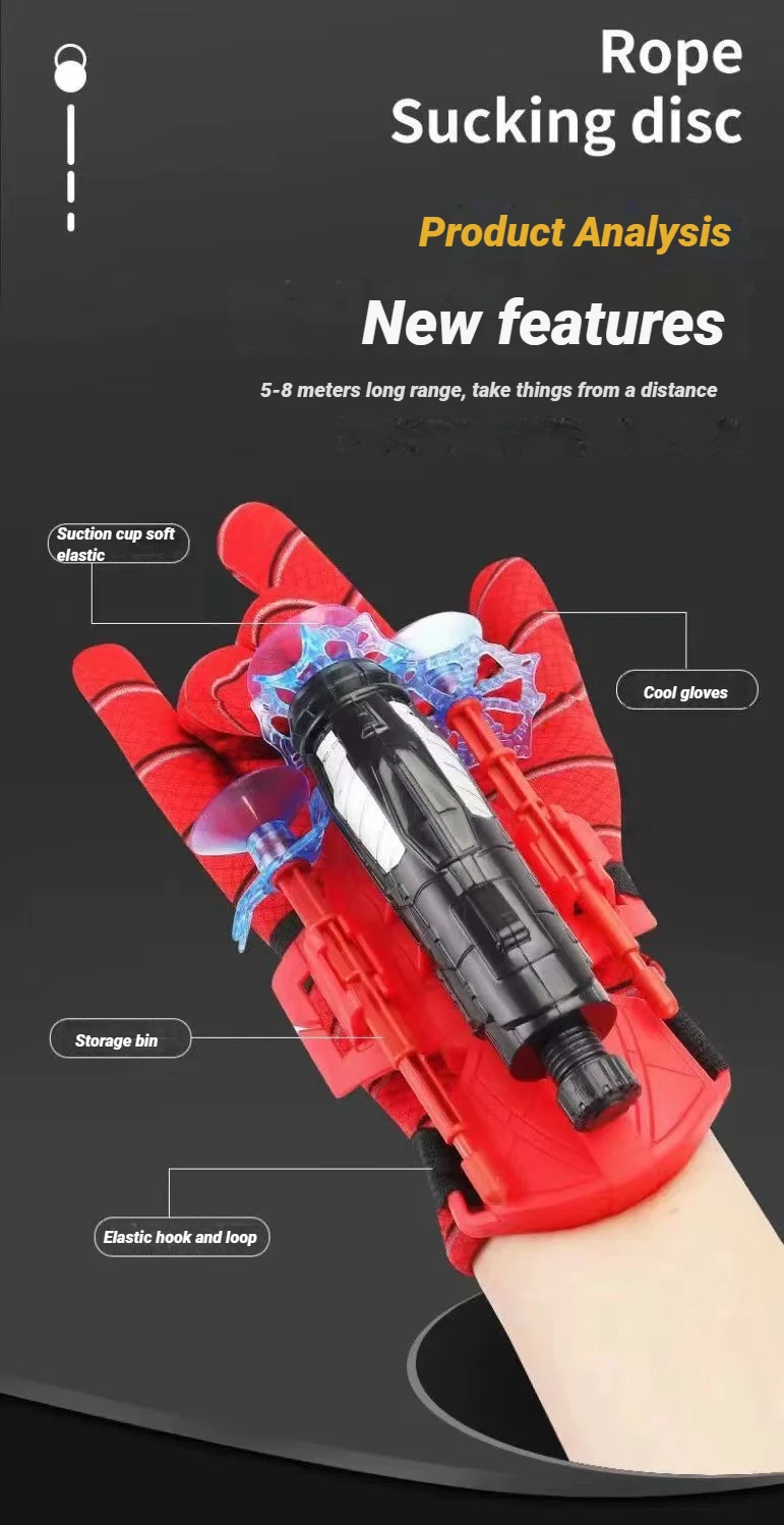 Hero Movie Soft Bullet Can Be Launched Spider Silk Spider Spinning ...