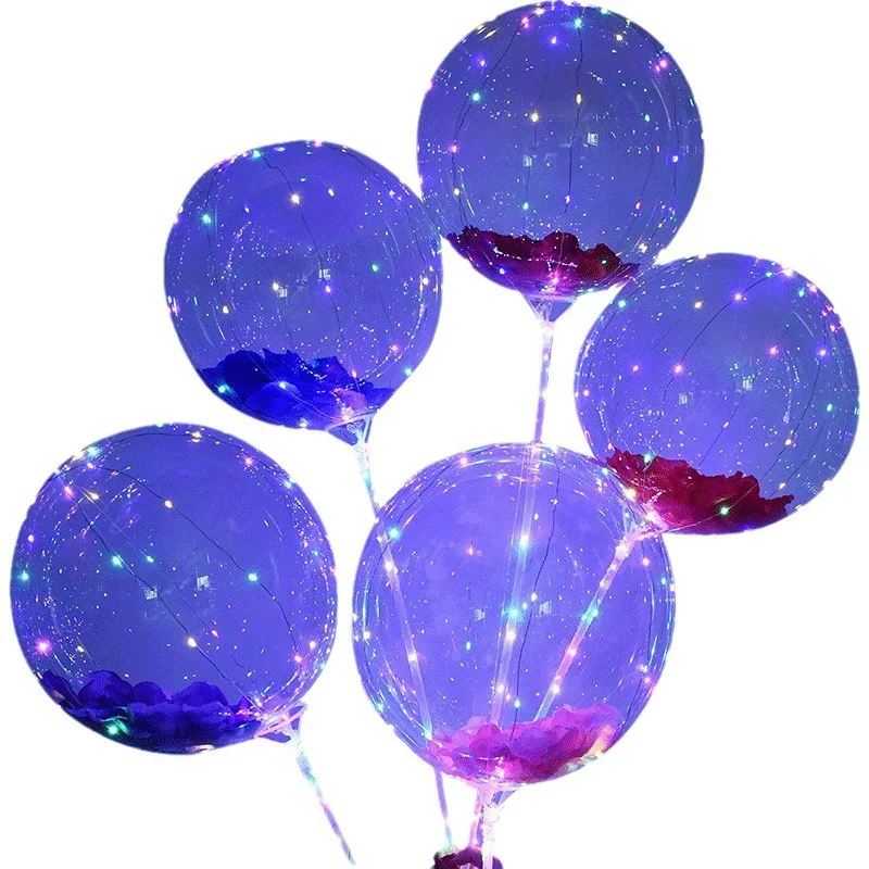 Cartoon Bobo Ballon 20 Inch Led Bobo Balloons Lights Up For Christmas ...