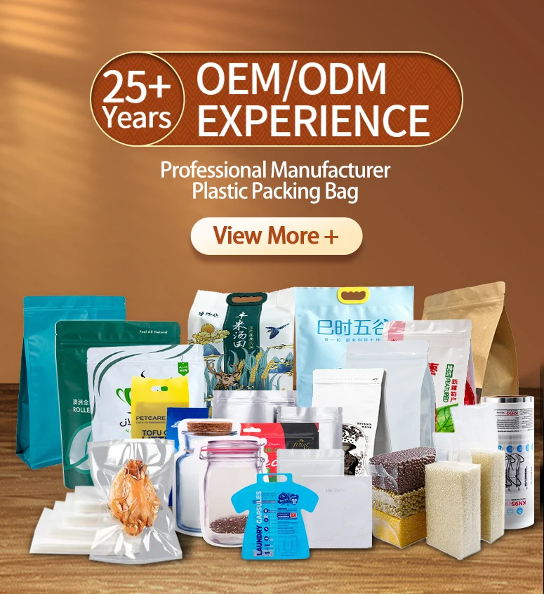 High Quality Plastic Food Bags - Zipper Stand up Pouches