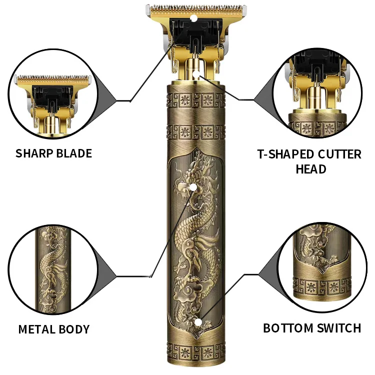 Hot Sale Professional Rechargeable Dragon Buddha Shaver Hair Trimmer ...