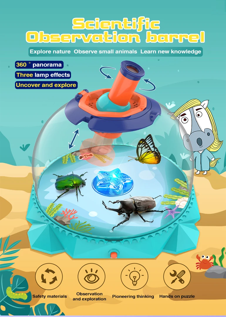 Insect Observation Box - Educational Science Kit for Kids