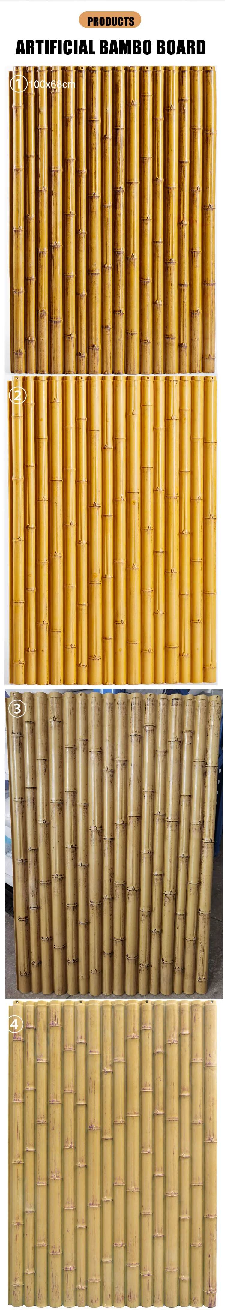 Factory Pretty Artificial Synthetic Plastic Split Black Bamboo Wall ...