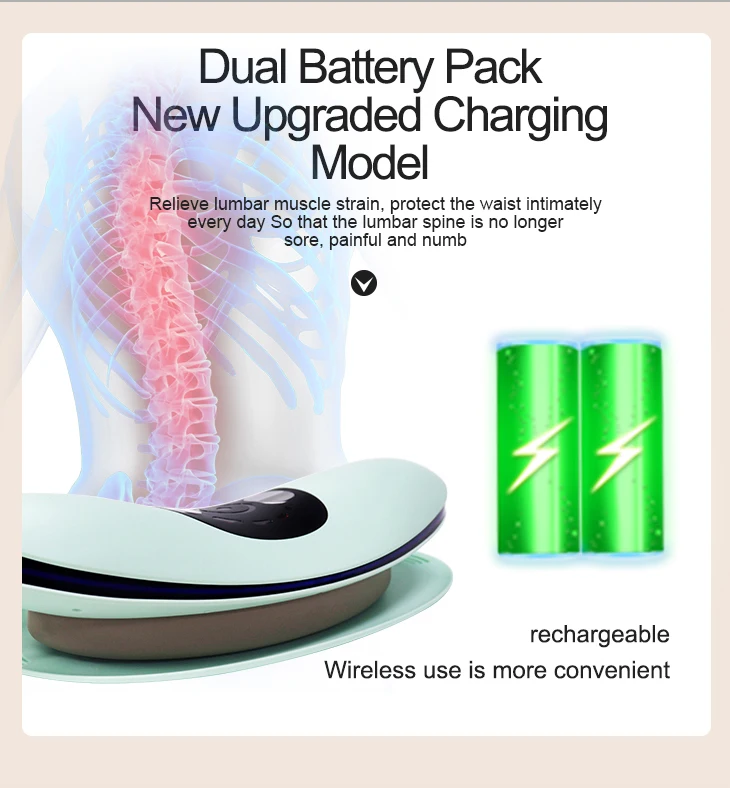 Real Relax Lumbar Traction Device Waist Lower Back Lumbar Massager with ...
