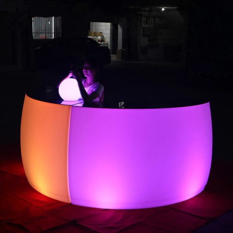 Night Club Lighting Bar - Glowing Illuminated LED Light Table