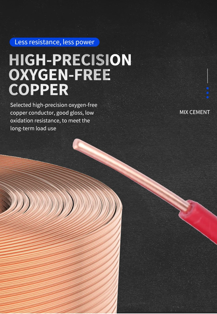 WUCAI Single Strand Core PVC Insulated Copper Cable