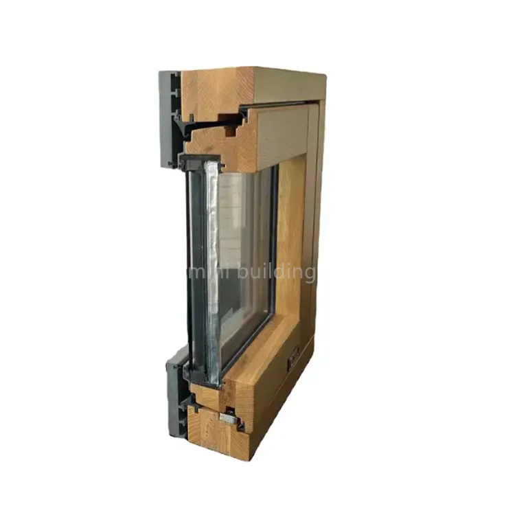 Aluminum Clad Wood Casement Window Double Glazed Casement Window Wood ...