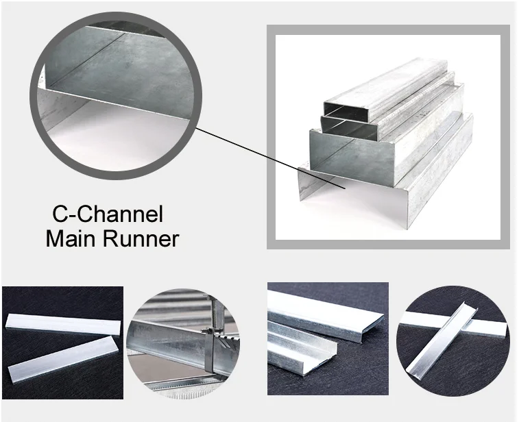 Galvanized Steel Gypsum Board Furring Channel Metal Furring Channel ...