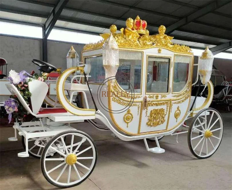 Cinderella Pumpkin Princess Wedding Carriage Horse Drawn Carriage Royal ...