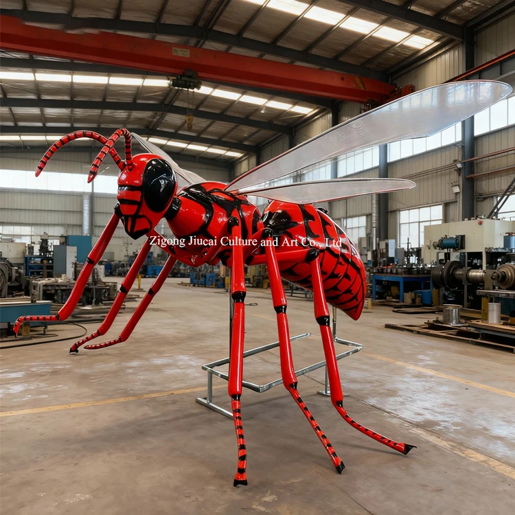 Giant Steel Animatronic Wasp Model Realistic Insect Customizable Indoor ...