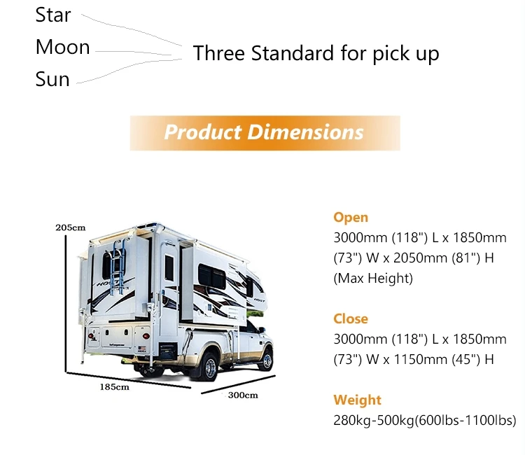 Camper Shell for Pick up Truck - Durable & Versatile