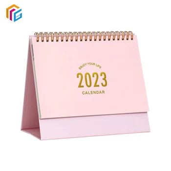 Custom 2023 Foldable Calendar Cardboard Triangle Standing Wall Desk ...