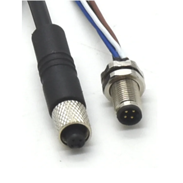Waterproof Connector 4 Pin Circular Molded Cable Male Female Welding ...