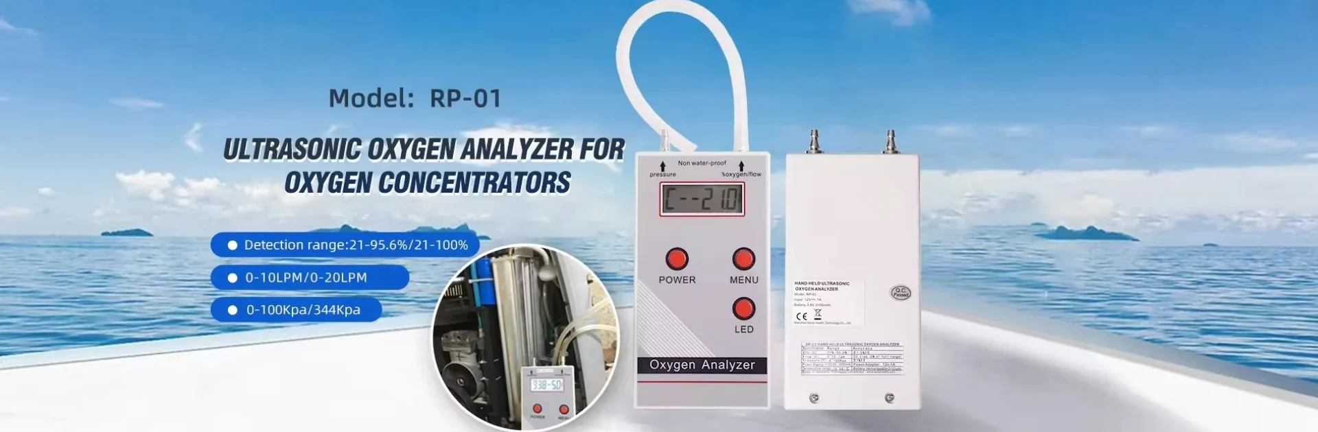 RP-01 Handheld Ultrasonic Oxygen Analyzer for PSA Concentrators ...