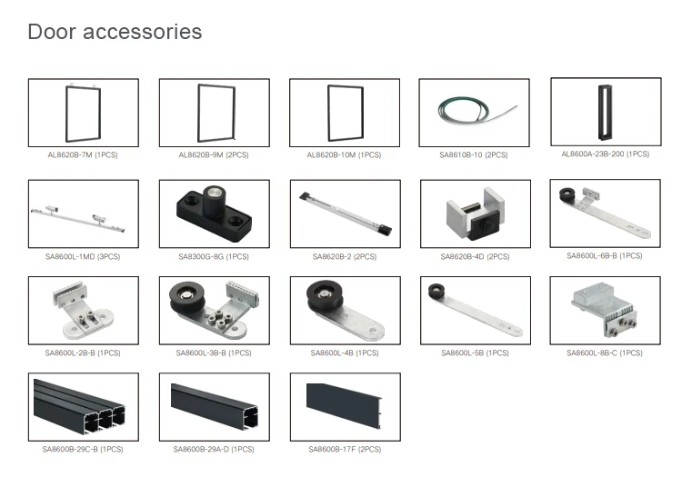 Hdsafe Synchronize Telescopic Linkage Sliding Door Aluminum Track Frame ...