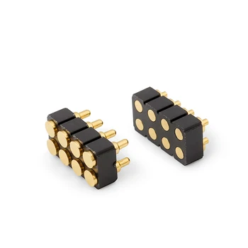 6pin Female Pogo Pin Connector And Spring Contact Connector For Smd Pcb ...