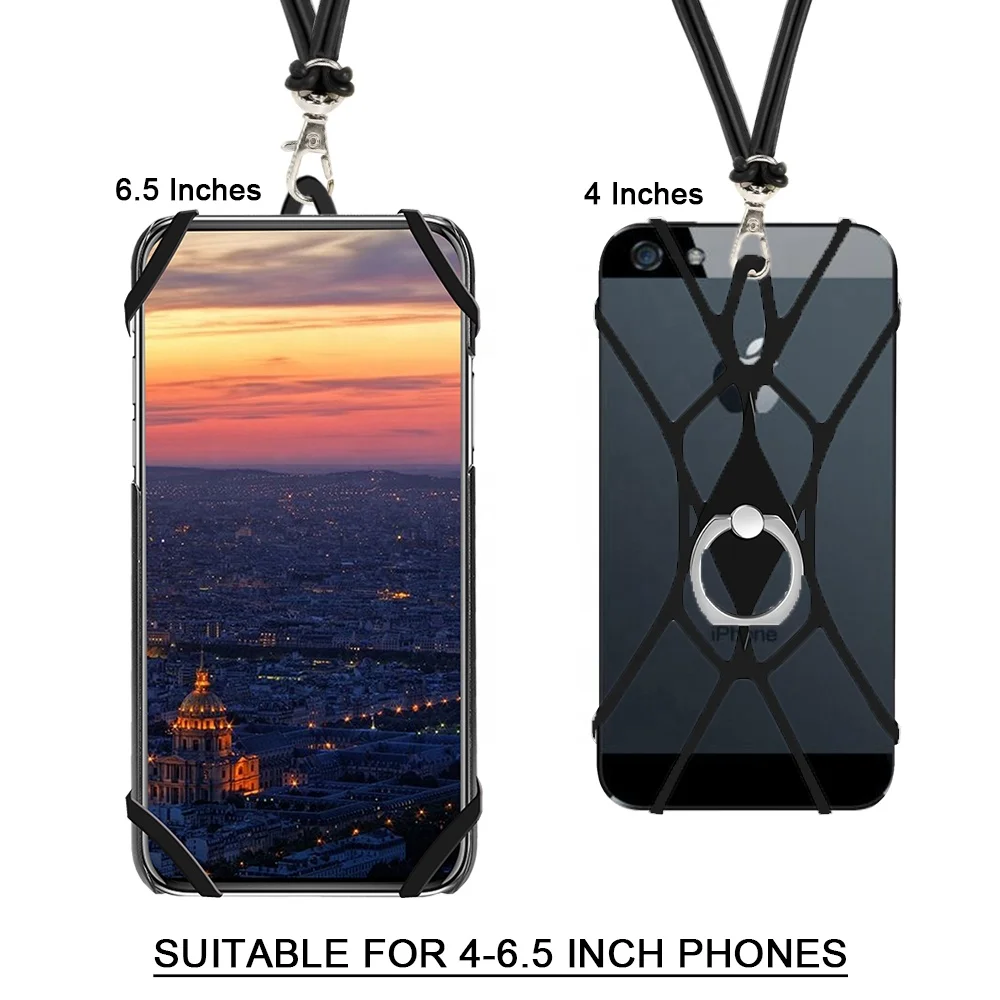 Helloworld Eco-friendly Phone Holder Universal Silicone Lanyard Case ...