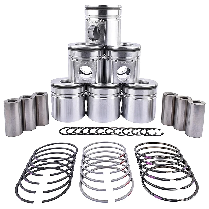 Construction Machinery Diesel Engine Spare Parts Piston Kit 3942106 for ...