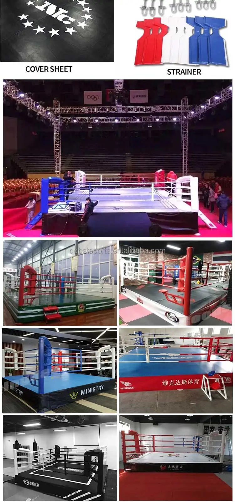 Professional Thai Kick Boxing Ring Boxing Championship Floor Rings Or ...