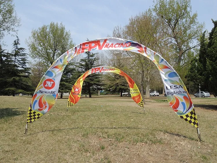 Outdoor Race Gate Banner Flag Easy Set Up Racing Air Drone Gate Flags ...