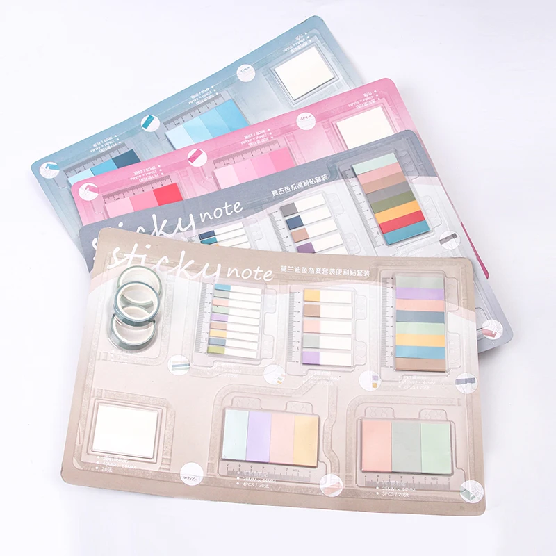 Stationery Set Sticky Note Label Stickers Type School Supplies ...