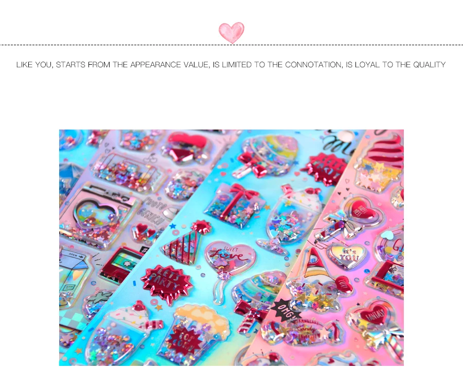 Shanle Wholesale Gold Foil Shake Sticker Custom Phone Diary Deco ...