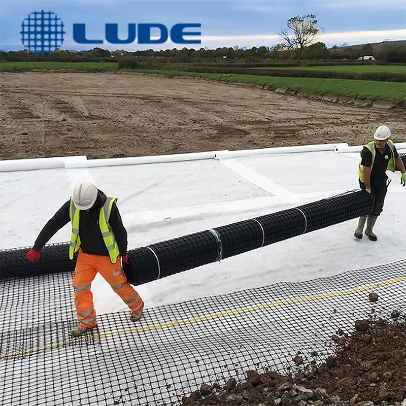 Uniaxial Biaxial Triaxial Geogrid HDPE PP Plastic Geogrid Punched and ...