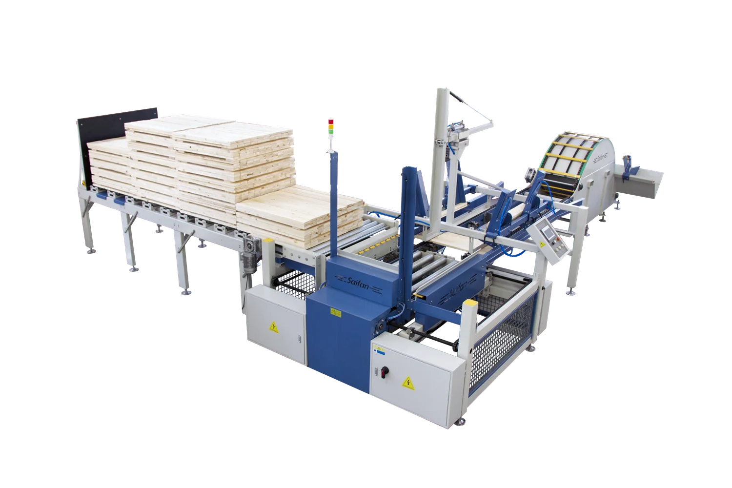 Hot Sale Hicas Sf8005+8010 Automatic Wood Timber Cutting Sorting And ...