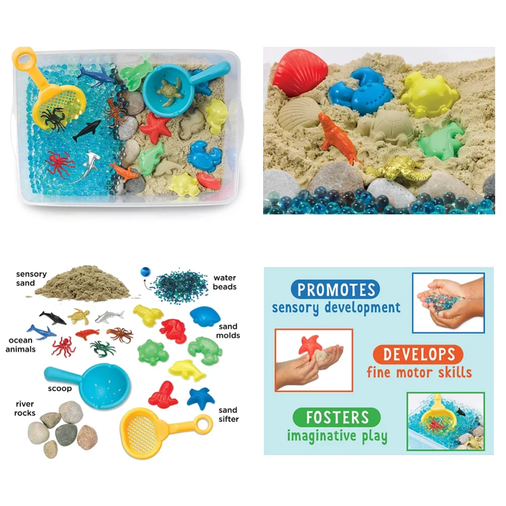 Sensory Bin Activity Set Play Sand For Kids Sensory Bin Toys Montessori ...