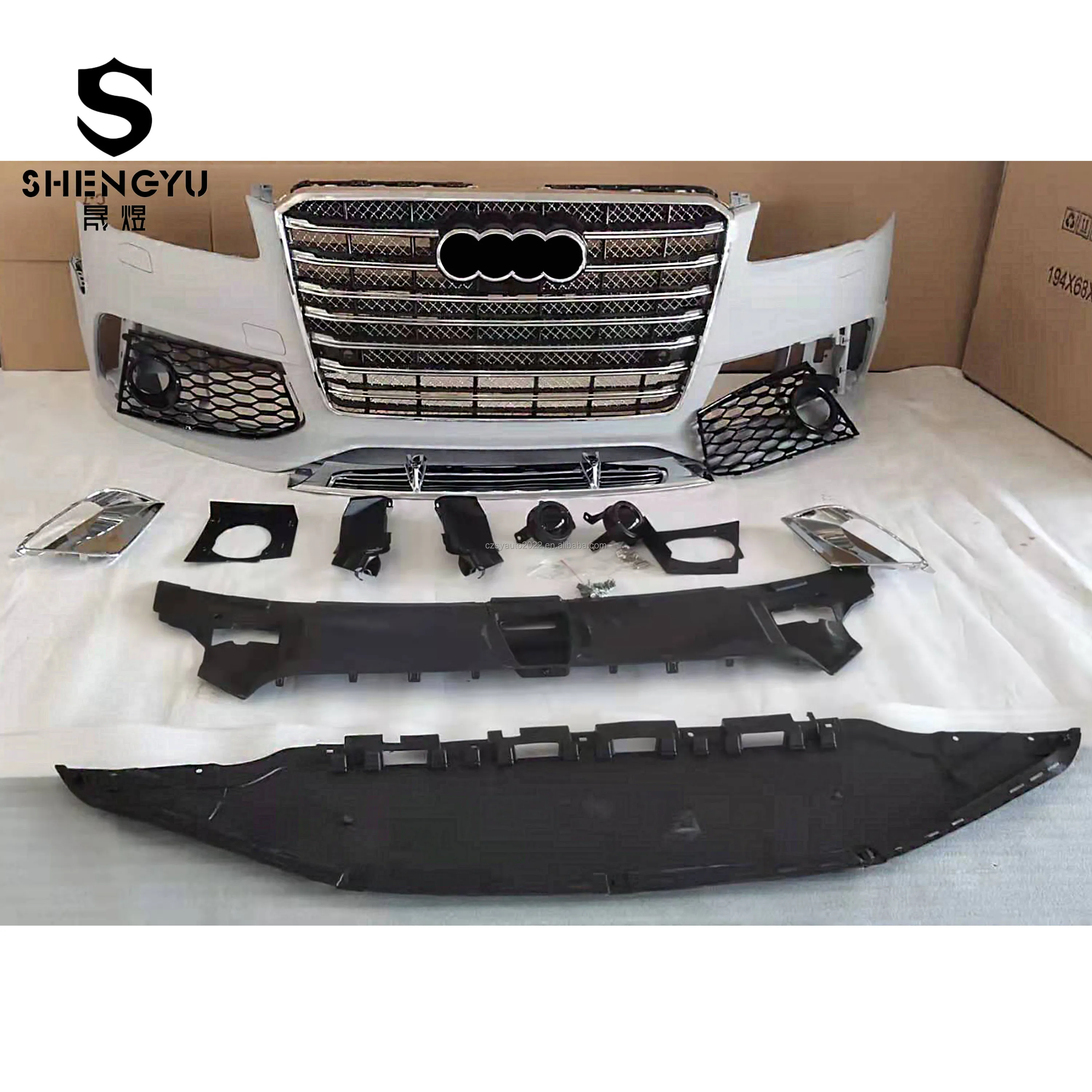 Body Kit Include Front Bumper And Grille For Audi A8 2011-2018 Change ...
