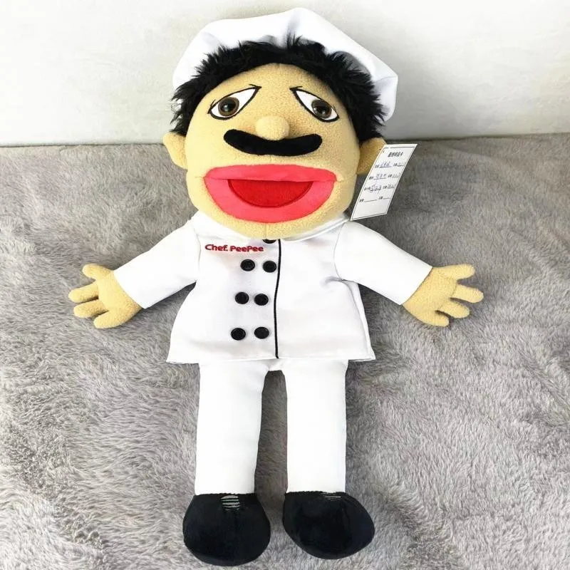 Handmade Jeffy Puppet Doll - Plush Fabric & Cotton, Cute Animal Shape ...